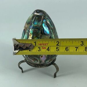 Art | Vintage Abalone Inlay Shell Egg On Stand | Poshmark